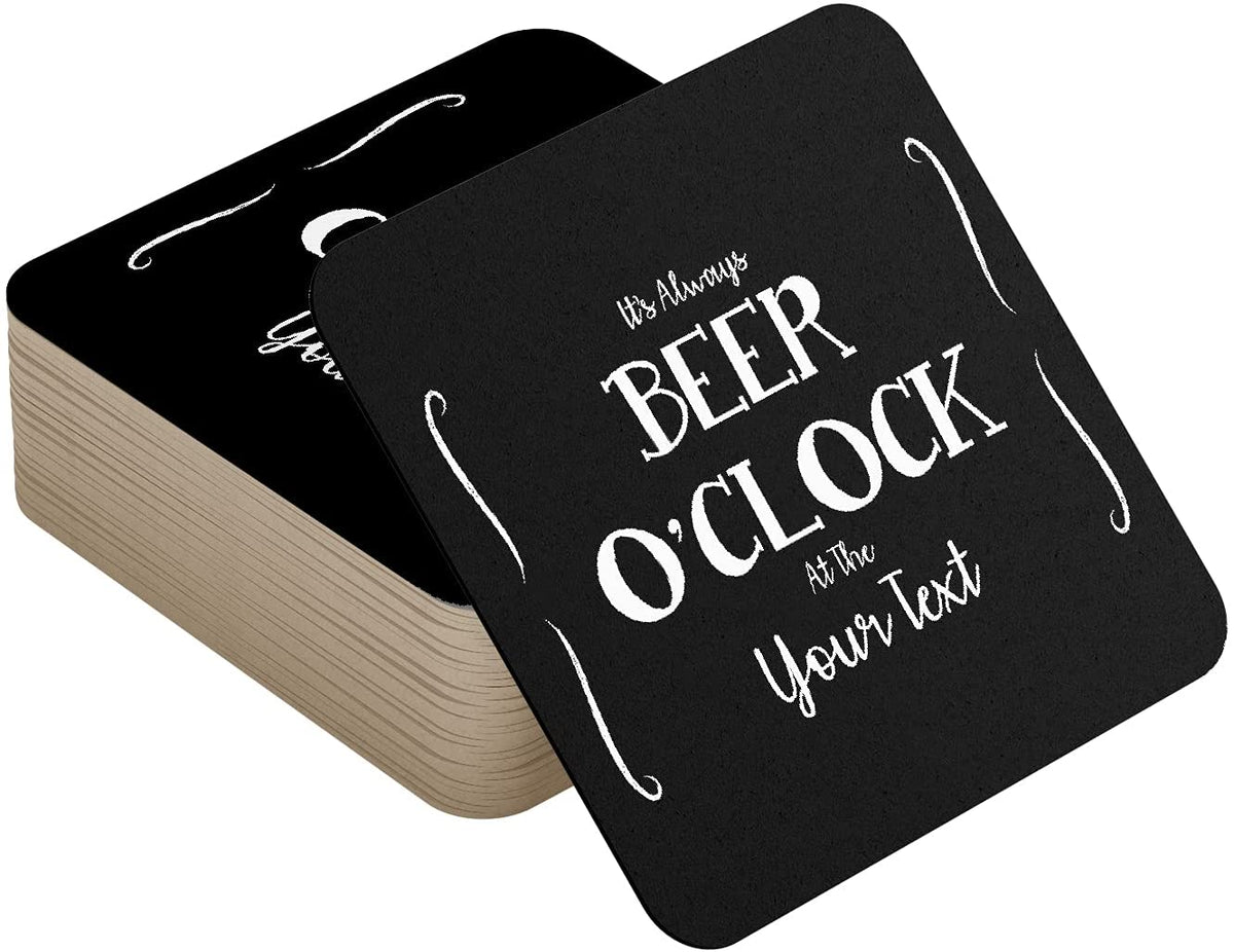Personalised Beer Mats - Absorbent Recyclable Cardboard Drink Mat Coas ...